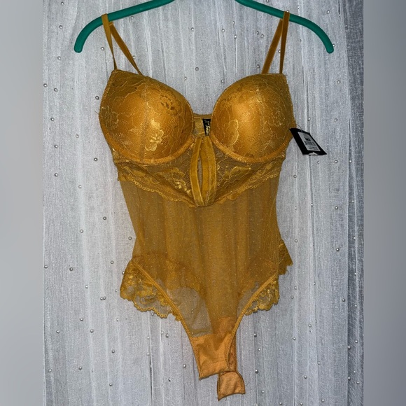 Intimates & Sleepwear | Nwt Lingerie Mustard Teddy | Poshmark